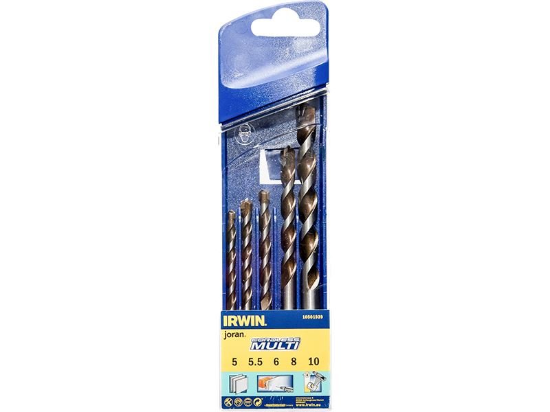Irwin Cordless Multi-Purpose Drill Bit Set 5 Piece 5-10mm - 10501939