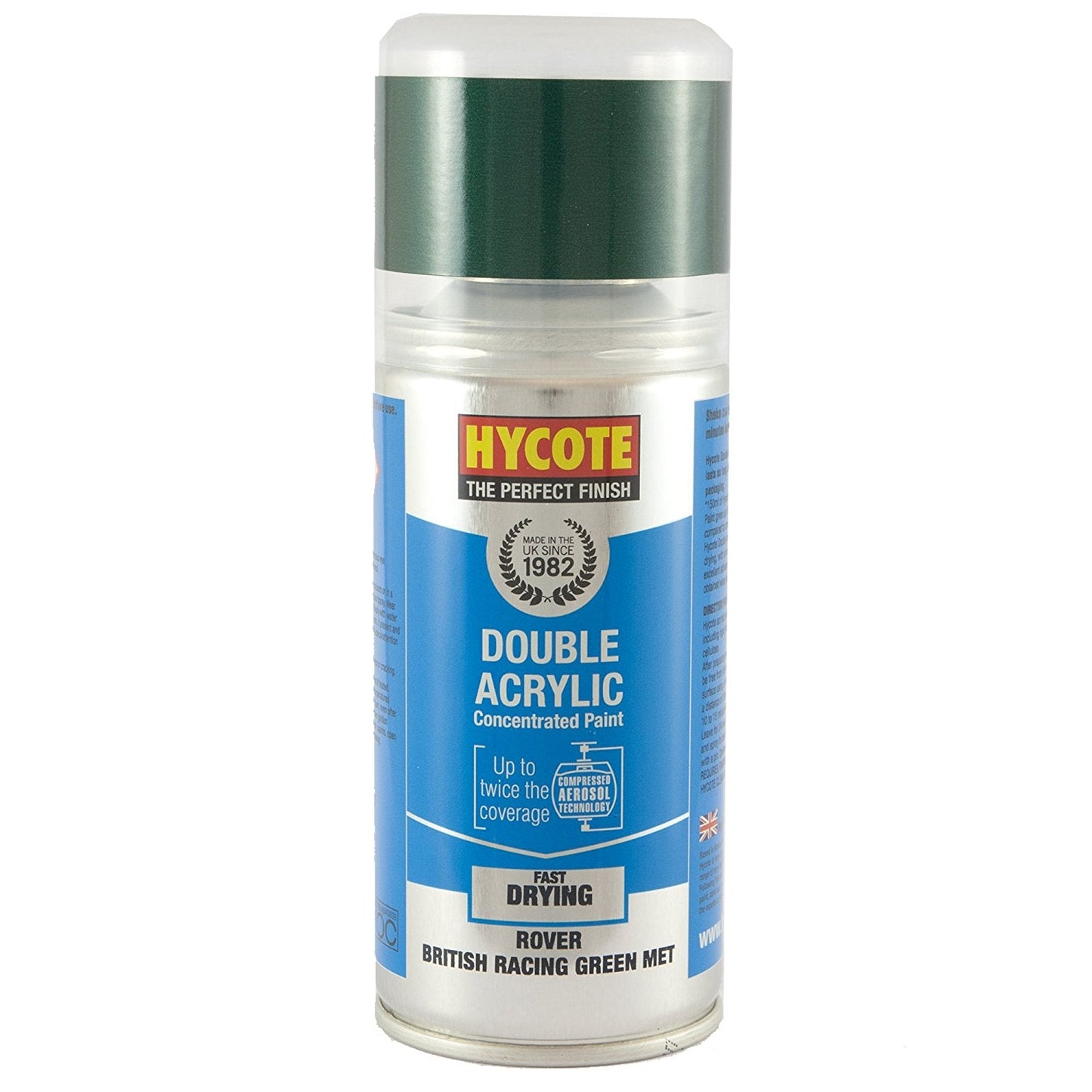 Hycote Rover British Racing Green Metallic Double Acrylic Spray Paint ...